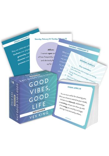 Good Vibes, Good Life Calendar 2026, Vex King - Hay House – Honey on ...